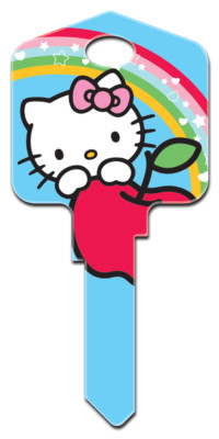 Hello Kitty Blue House Key Blank Kwikset KW1/KW10/KW11 | eBay