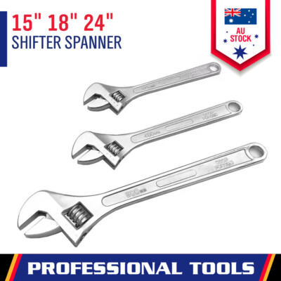 Heavy Duty Shifter Spanner 15" 18" 24" Adjustable Wrench Set 375mm ...