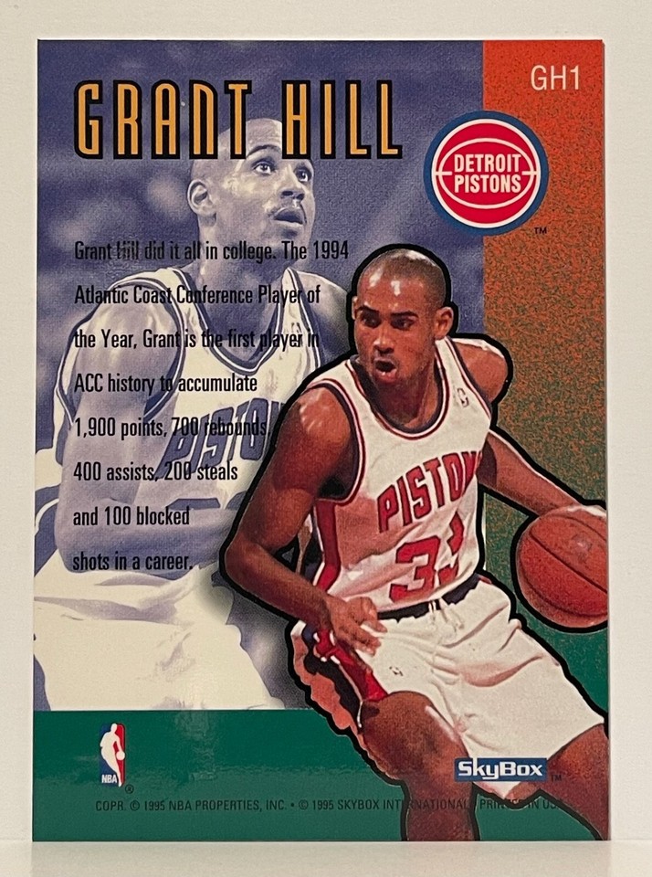 1995 Skybox Grant Hill Rookie RC #GH1 | eBay