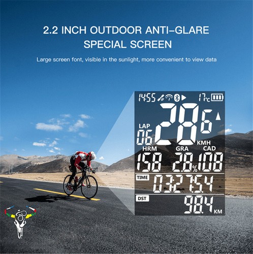 GPS Wireless Speedometer Waterproof Digital Stopwatch Cycling For ...