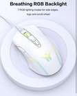 PHNIXGAM Wired Gaming Mouse Ergonomic RGB Computer Mouse with RGB ...