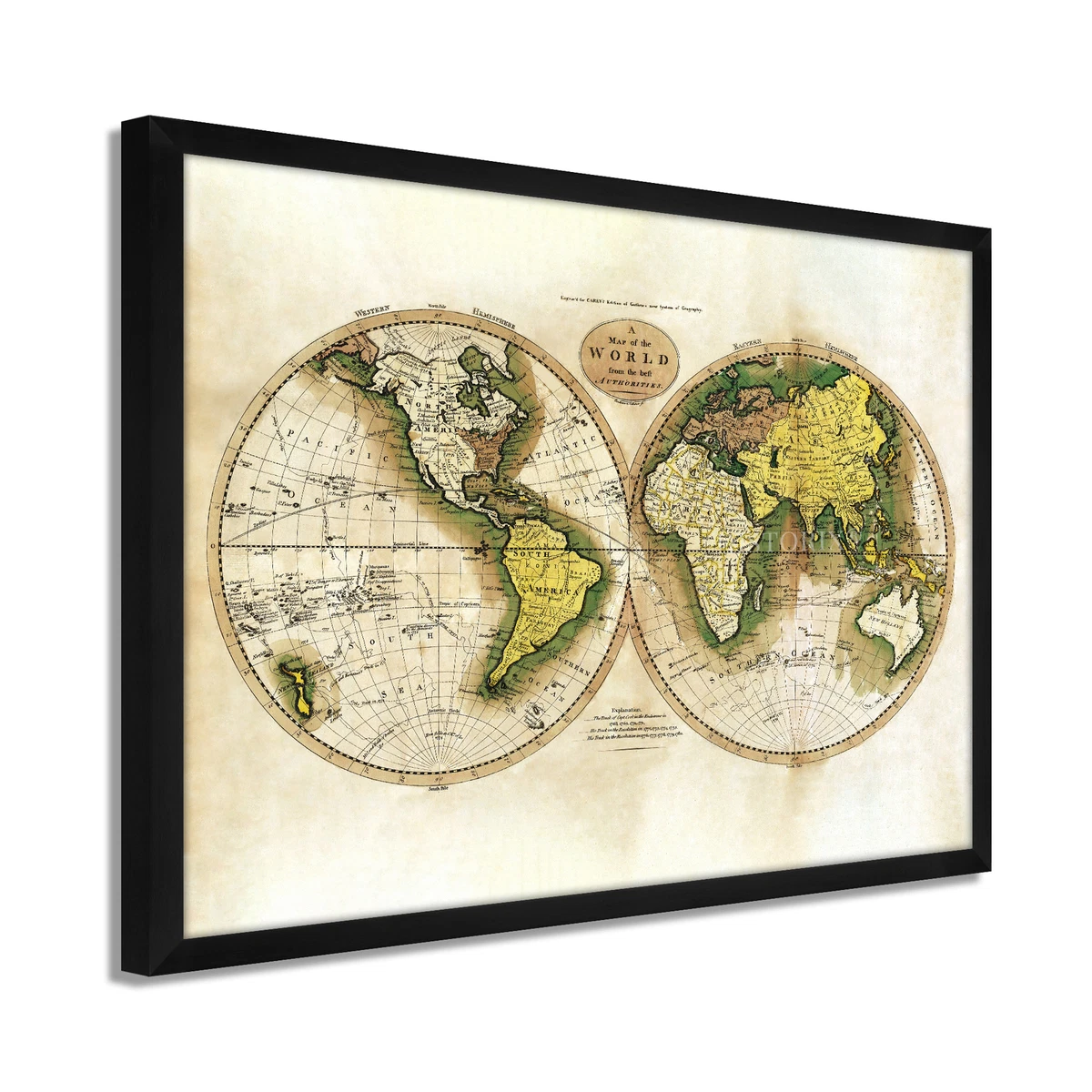 Framed World Map Poster