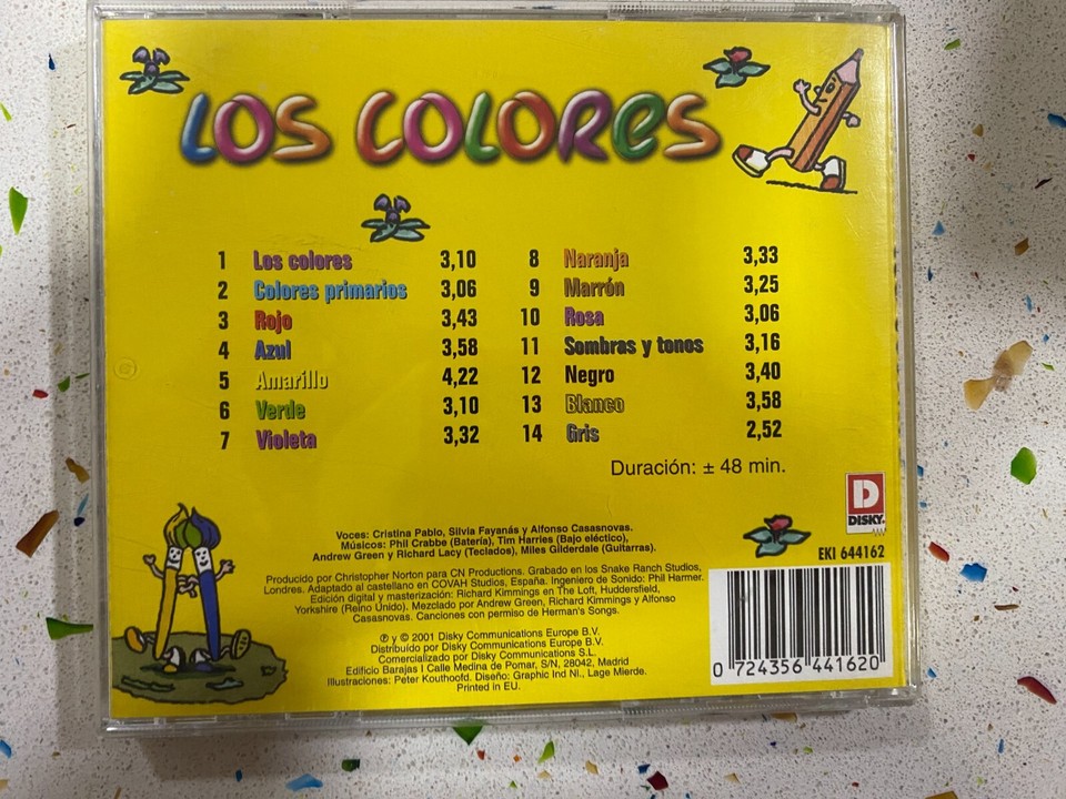 The Colours CD Includes Letters De Las Canciones - 14 Caniones Children ...