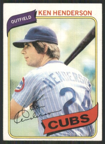 1980 Topps #523 Ken Henderson Chicago Cubs 47150 | eBay