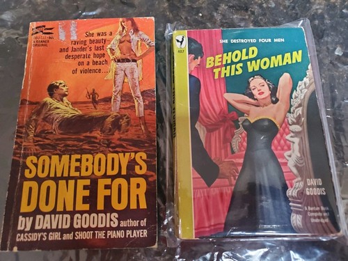 David Goodis PB Books Somebody's Done For Banner 1st Ed. & Behold This ...