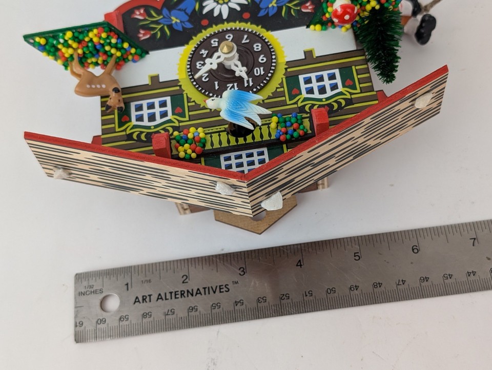 Vintage Germany Quartz Pendulum Cuckoo Clock Swinging Man Silent | eBay