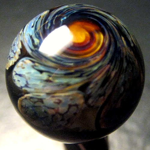 Boomwire Glass Marbles .75" handmade contemporary art sculpture ...