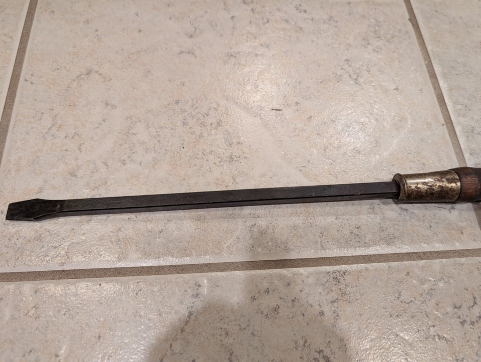 Large Flathead Wood Handle Screwdriver 17 inches Long | eBay