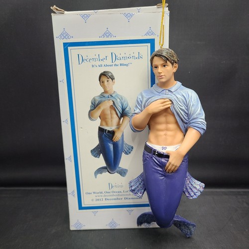 December Diamonds Merman “DENIM” Ornament, 2012 #55-90768 Retired | eBay