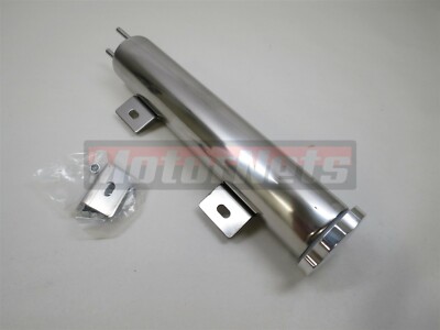 2"x10" Stainless Radiator Coolant Overflow Tank 1 pint Reservoir Hot ...