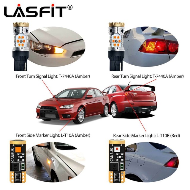 4x LASFIT 28mm 6641 6614f 6614 White LED Festoon Interior Bulbs Dome ...