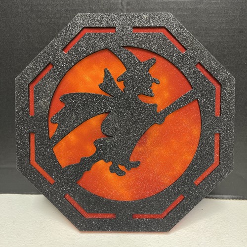 Halloween Light Up Witch Stop Sign - Indoor/Outdoor Avon Missing Stud ...