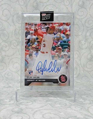 Dylan Carlson Rookie Auto 2021 Topps Now MLB Postseason Autograph Auto ...