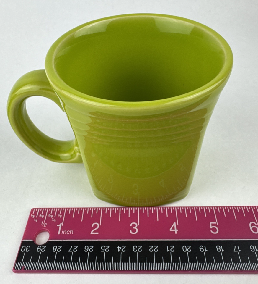 2 Fiesta Fiestaware HLC Green Square Bottom 12 oz Coffee Mug Excellent ...