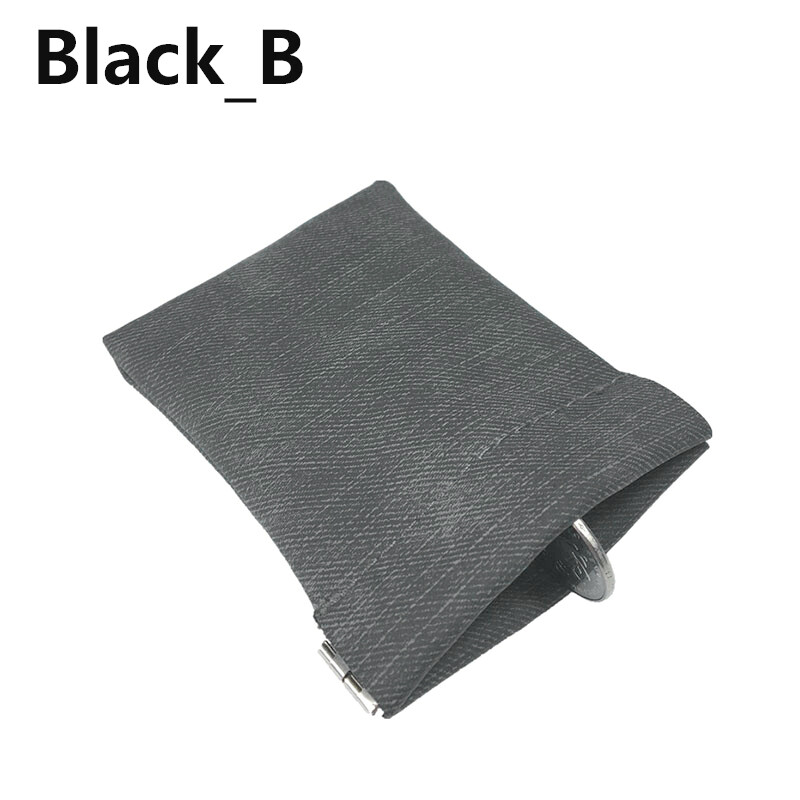 Leather Small Coin Purse Pouch Snap Top Wallet Metal Spring Closure ...