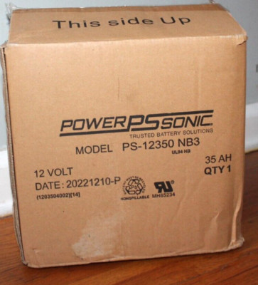 Power-Sonic PS-12350 12 Volt 35 AH Sealed Lead Acid Battery | eBay