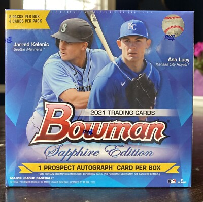 2021 Bowman Baseball Sapphire Edition Hobby Box - New SEALED - AUTO! | eBay