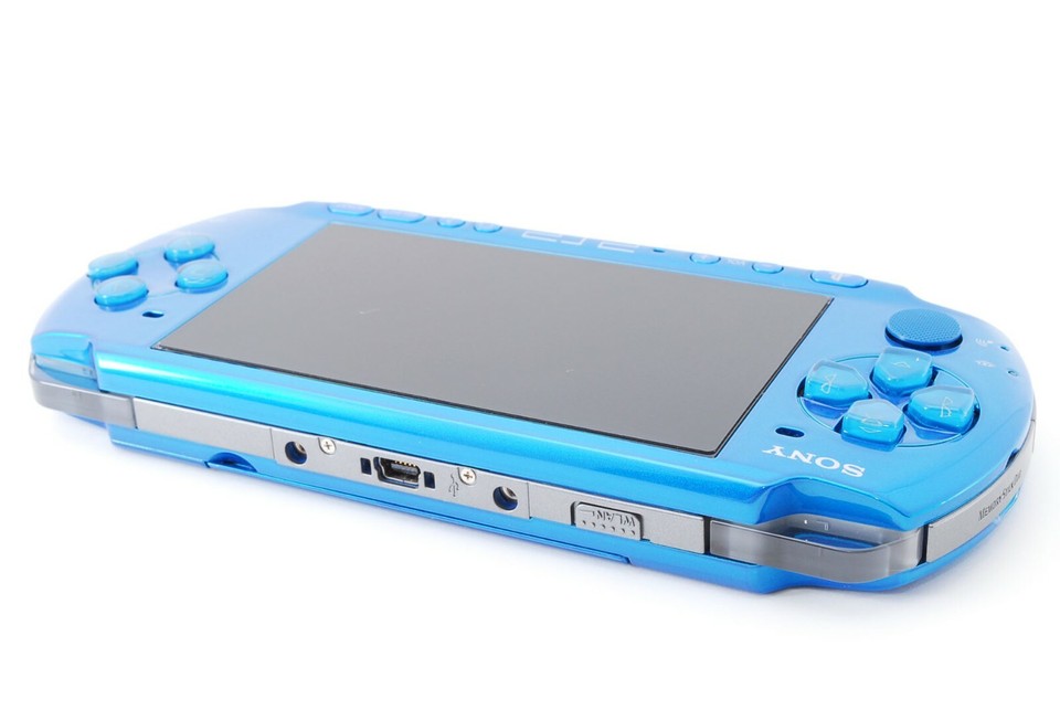 Sony PSP 3000 Vibrant Blue Console w/ Box and Charger Japan [Excellent ...