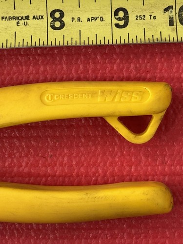 Wiss Crescent Edge Aviation Straight and Right Cut Snips Yellow 9-3/4 ...