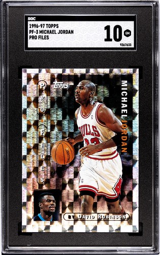 1996-97 Topps profiles Michael Jordan sgc 10 pf-3 | eBay