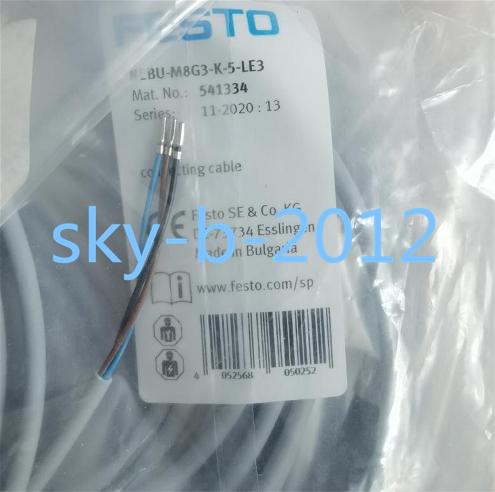 1 PCS NEW IN BOX FESTO Connecting cables 541334 NEBU-M8G3-K-5-LE3 | eBay