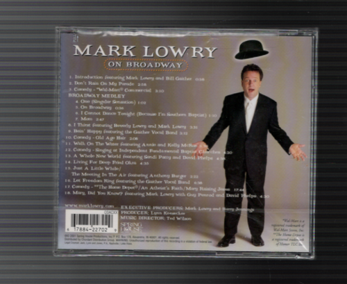 Mark Lowery on Broadway by Mark Lowery (CD, Apr-2001, Spring House) for ...