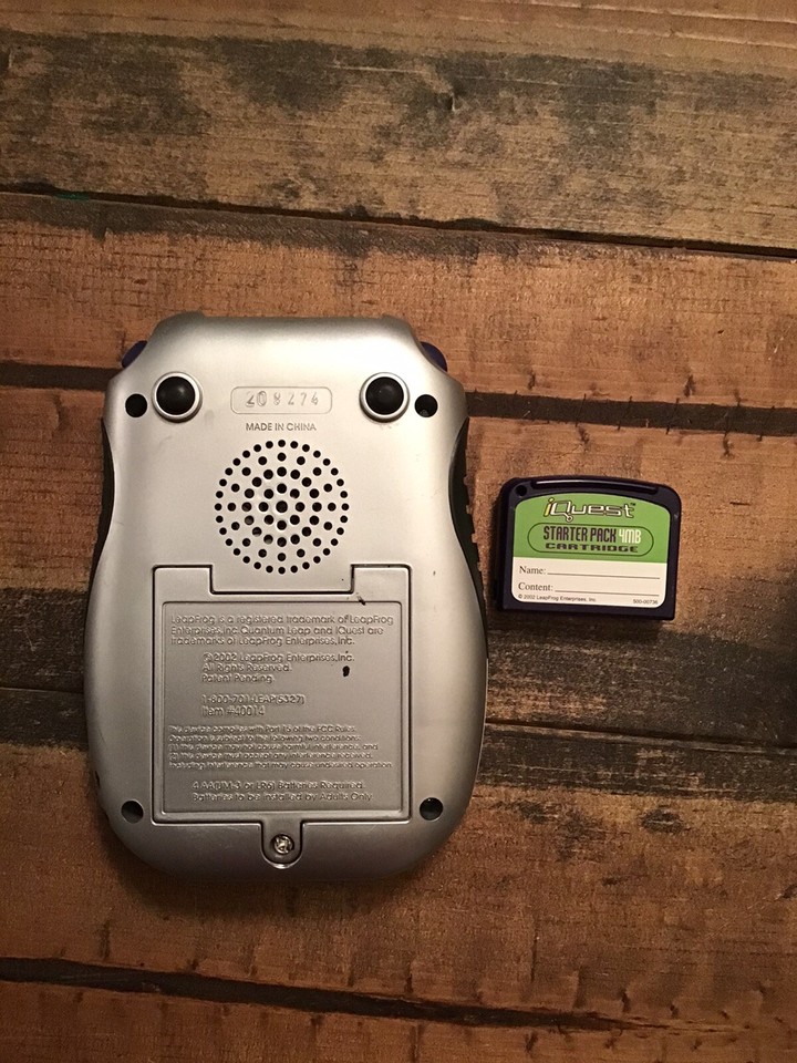 IQuest Handheld Learning System Leap Frog 2002 Quantum Leap Tested ...