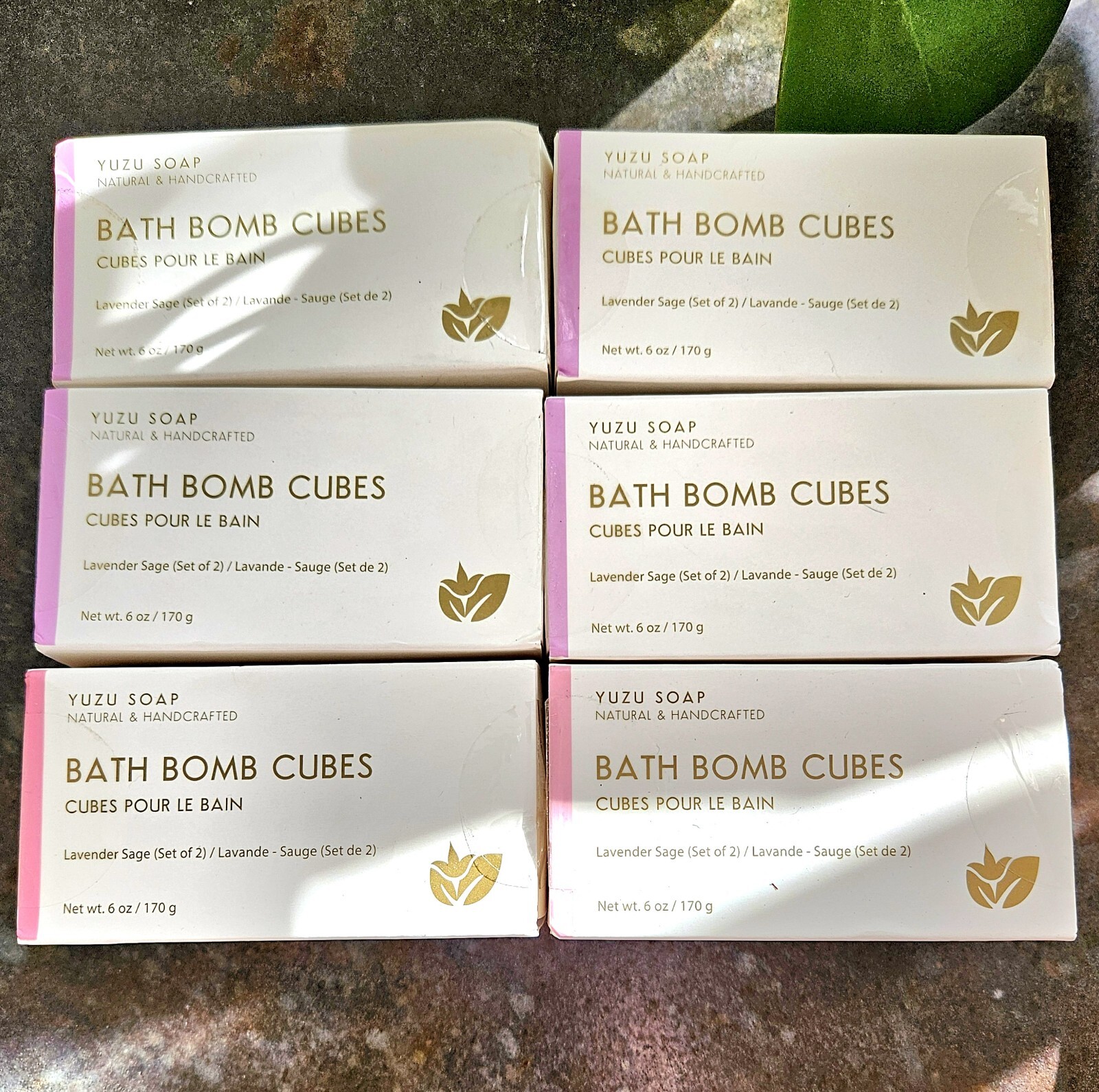 Lot of 6 Yuzu Soap Bath Bomb Cubes Set of 2 Lavender Sage Total 12 ...