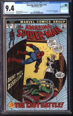 Marvel Comics Amazing Spider-Man #115 12/72 CGC 9.4 Off-White to White ...