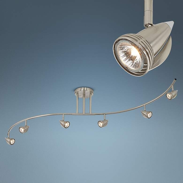 Pro Track 300 Watt 6 Light Black Wave Bar