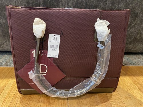 Diane Von Furstenberg DVF Purple / Bronze faux Leather Large Shopper ...