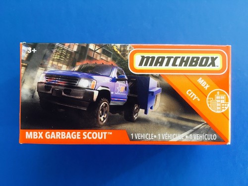 2020 Matchbox Power Grabs BLUE 2020 MBX GARBAGE SCOUT MINI SKIP BIN ...