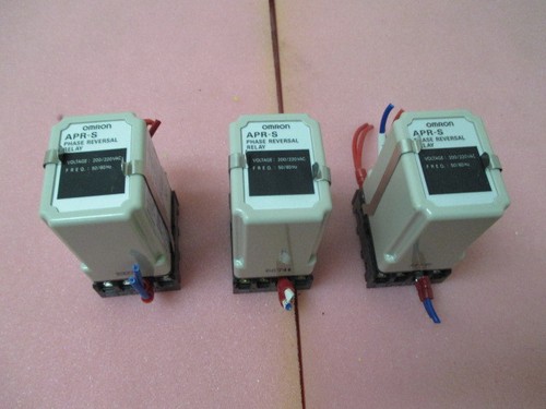 3 Omron APR-S Phase Reversal Relay, 200/220 VAC, 50/60Hz, PFC-A6, | eBay