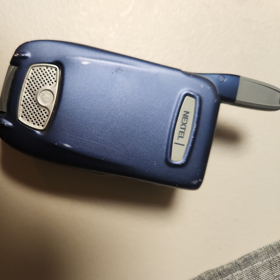 Motorola i760 Vintage Nextel iDen Phone Blue Direct Talk Radio | eBay