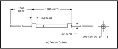 ECG118, 7.5KV@500mA TV High Voltage Selenium Rectifier ~ (NTE118, GECR ...