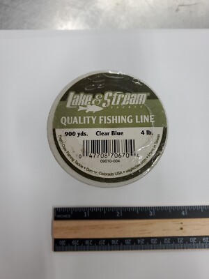 900 Yards 4 lb. Test Clear Fishing Line - Lake & Stream | eBay