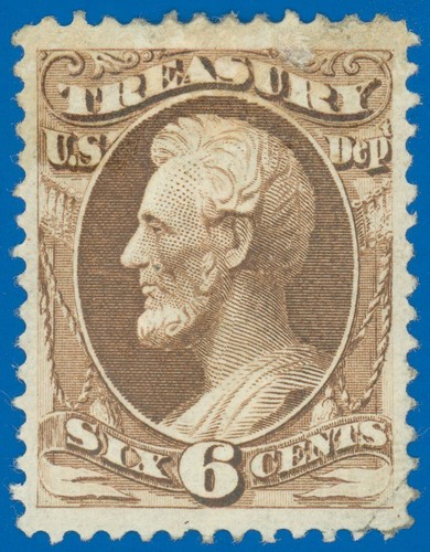 US Scott #O75 6¢ TREASURY DEPT OFFICIAL, Mint-Part OG-HR w Faults, SCV ...