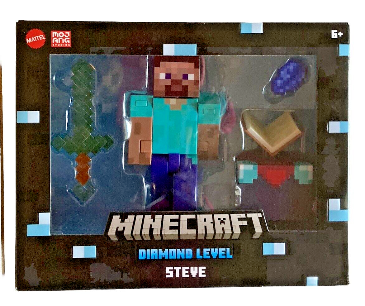 Minecraft Exclusive Diamond Steve SDCC 2022 Mattel Minecraft Diamond