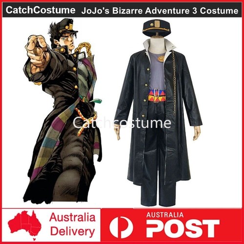 JoJo's Bizarre Adventure 3 Jotaro Kujo Cosplay Costume Uniform ...