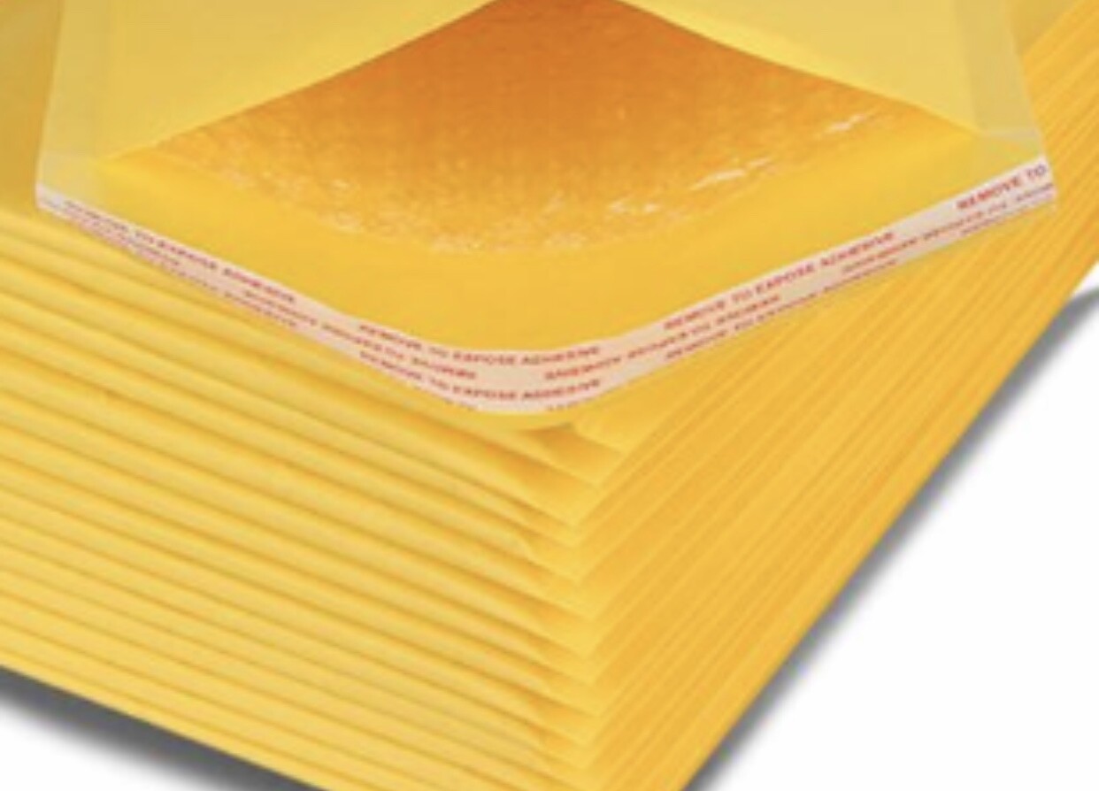 10-100 Pack Yellow Kraft Bubble Mailers Padded Envelope Shipping Bags ...