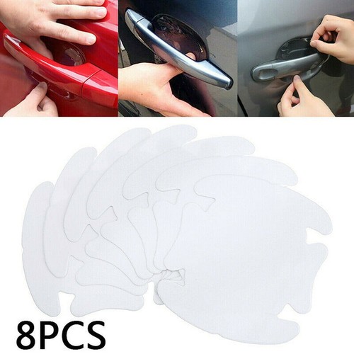 Clear Vinyl Car Door Handle Scratch Guard Pack of 8 Long Lasting ...