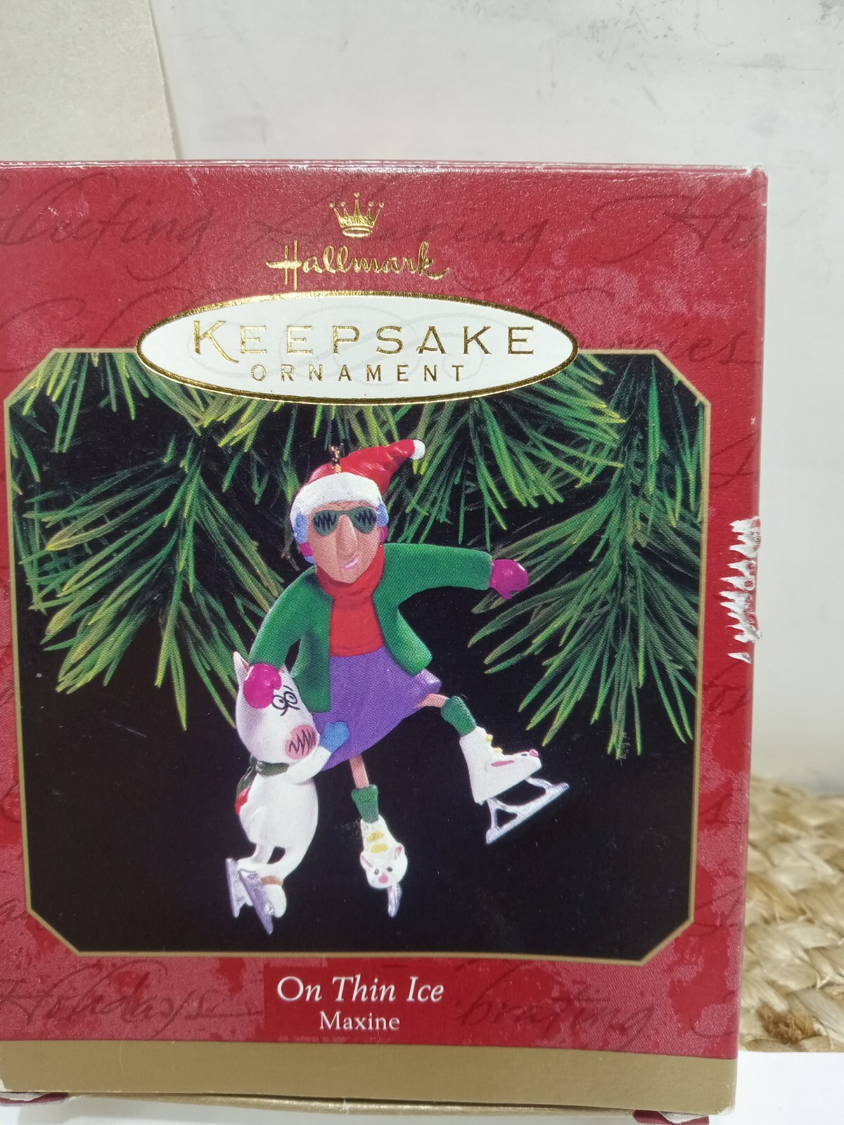 Hallmark Keepsake Ornament 1999 Maxine On Thin Ice Maxine & Dog Floyd ...