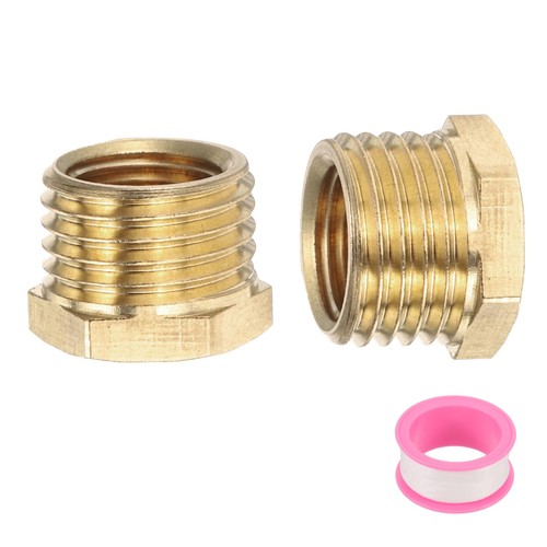 2 Pcs G1/4" Male x G1/8" Female Threaded Reducing Pipe Adapter with ...