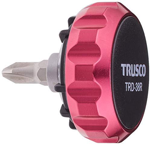 TRUSCO Ratchet Screwdriver Mini Type Red 38mm TRD-38R Aluminum. Built ...