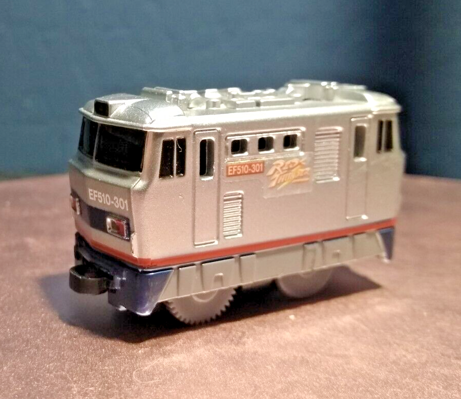 Capsule Plarail TOMY EF510 Japan Train Locomotive Silver Red Thunder ...