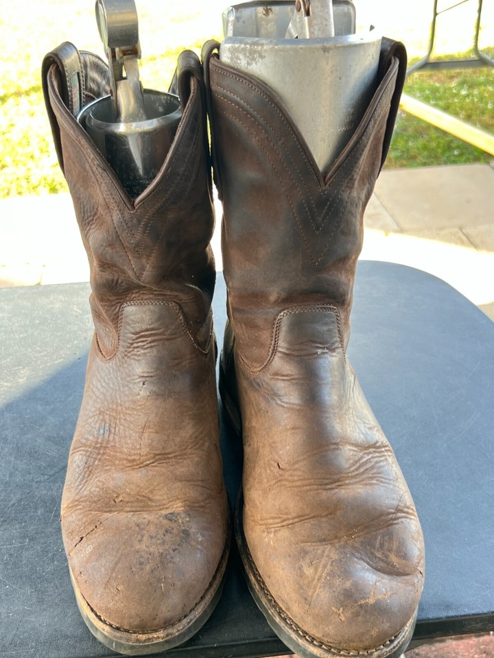 Tecovas Ranch Men's Leather Pull On Crepe Soles COWBOY Western BOOTS ...