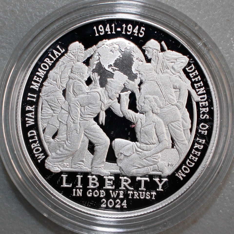 2024 P Greatest Generation Proof Silver Dollar Coin Box and COA ...