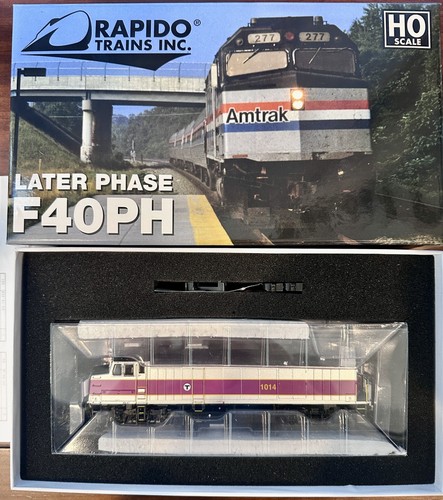 Rapido HO Rapido MBTA F40PH #1014 DCC / Sound | eBay