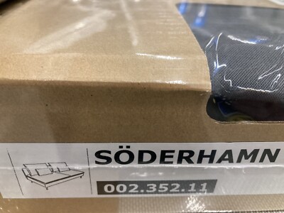 Ikea SODERHAMN Cover for Sofa 2-Seat Section with armrests Samsta Dark ...