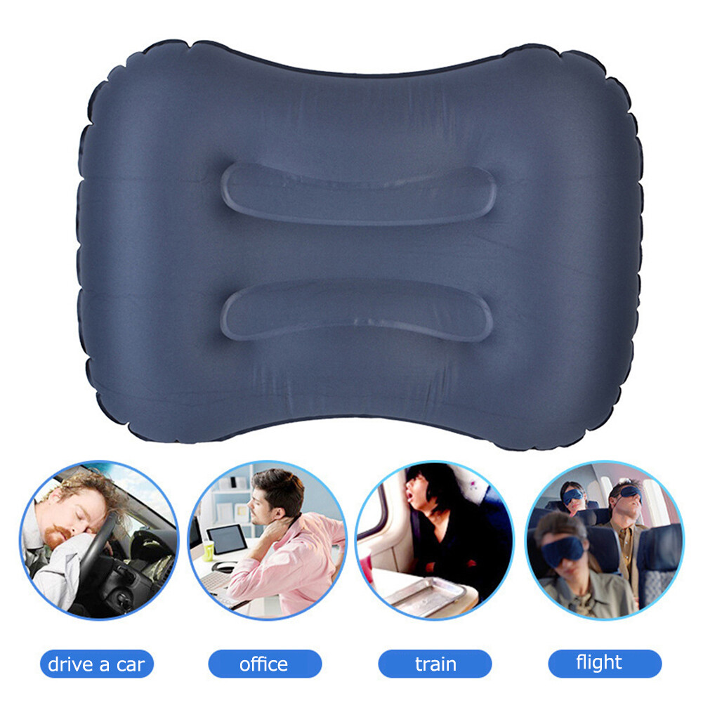 Camping Pillow Ultralight Outdoor Pillow Inflatable Waist Cushion (Ink ...